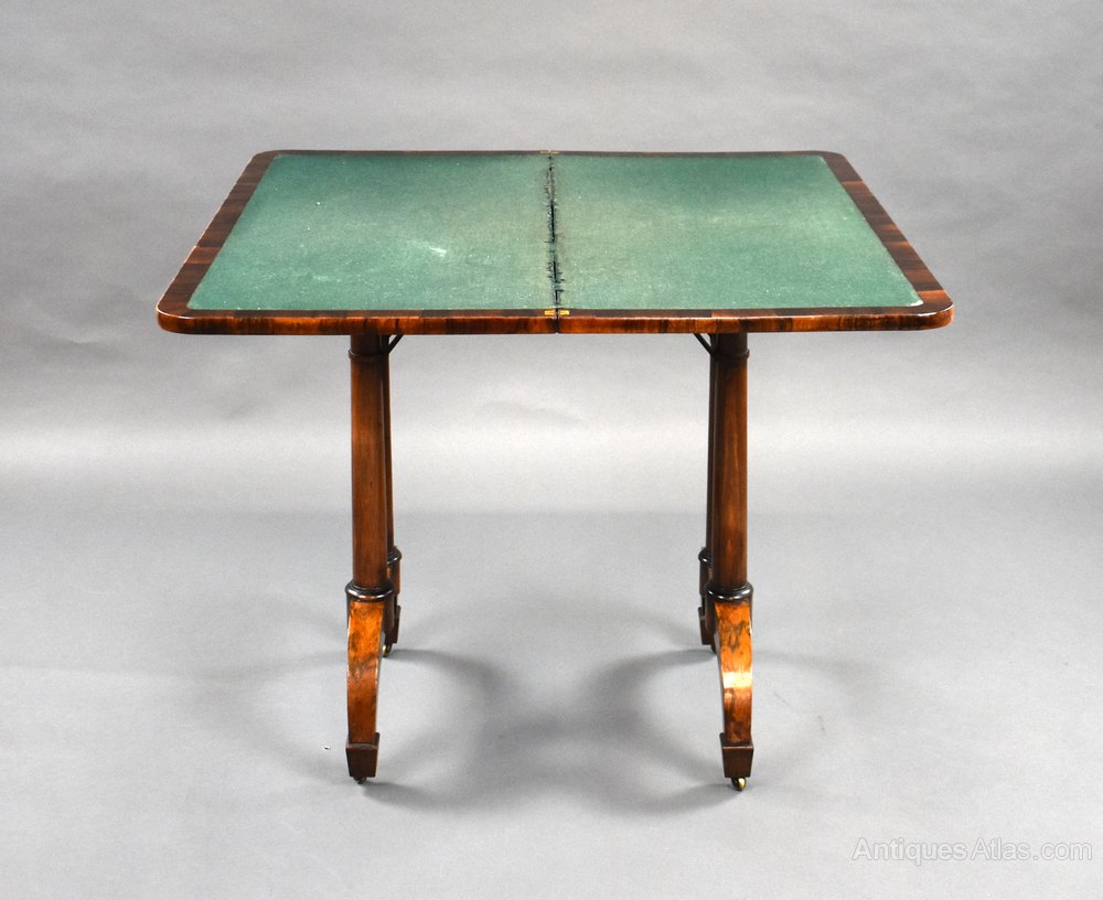 Regency Rosewood Card Table as403a2534 / LC1118 - Antiques Atlas