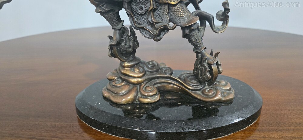 Antiques Atlas - Bronze Sculpture 'Ne Zha' as122a5334