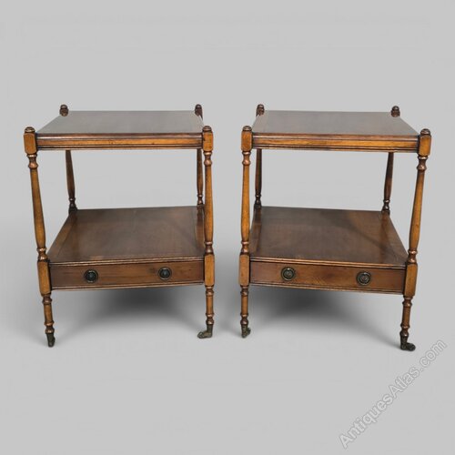 Excellent Pair Regency Lamp Tables as122a5330 - Antiques Atlas