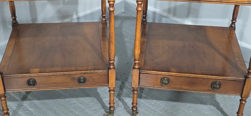 Excellent Pair Regency Lamp Tables as122a5330 - Antiques Atlas