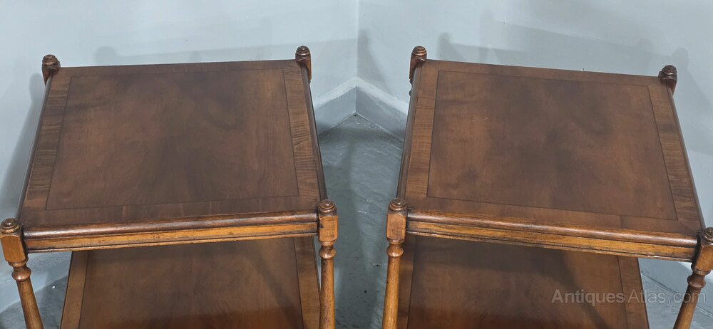 Excellent Pair Regency Lamp Tables as122a5330 - Antiques Atlas