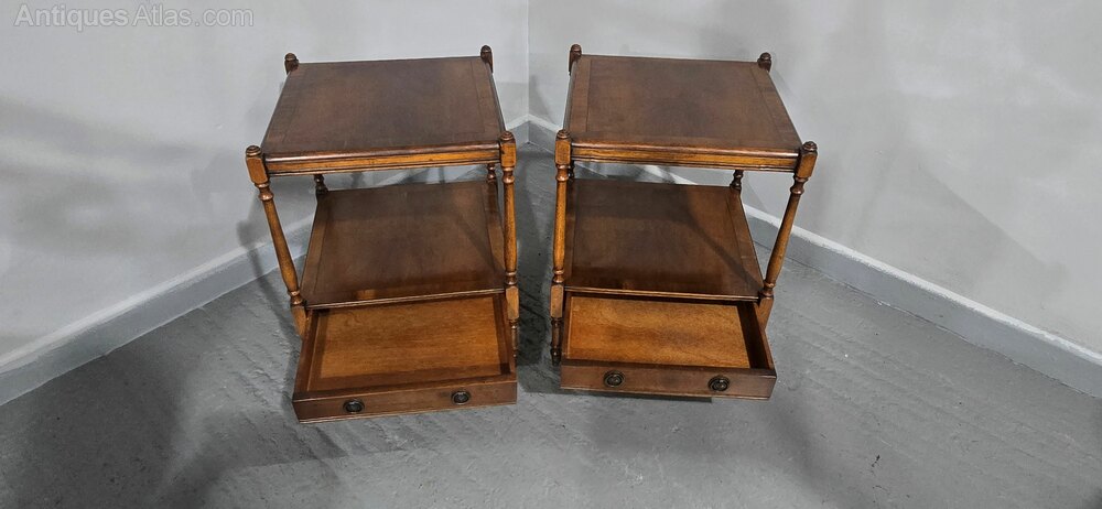 Excellent Pair Regency Lamp Tables as122a5330 - Antiques Atlas