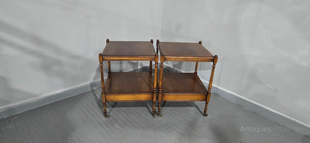 Excellent Pair Regency Lamp Tables as122a5330 - Antiques Atlas