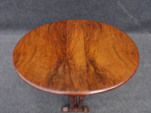 Figured Walnut Miniature Sutherland Table - Antiques Atlas