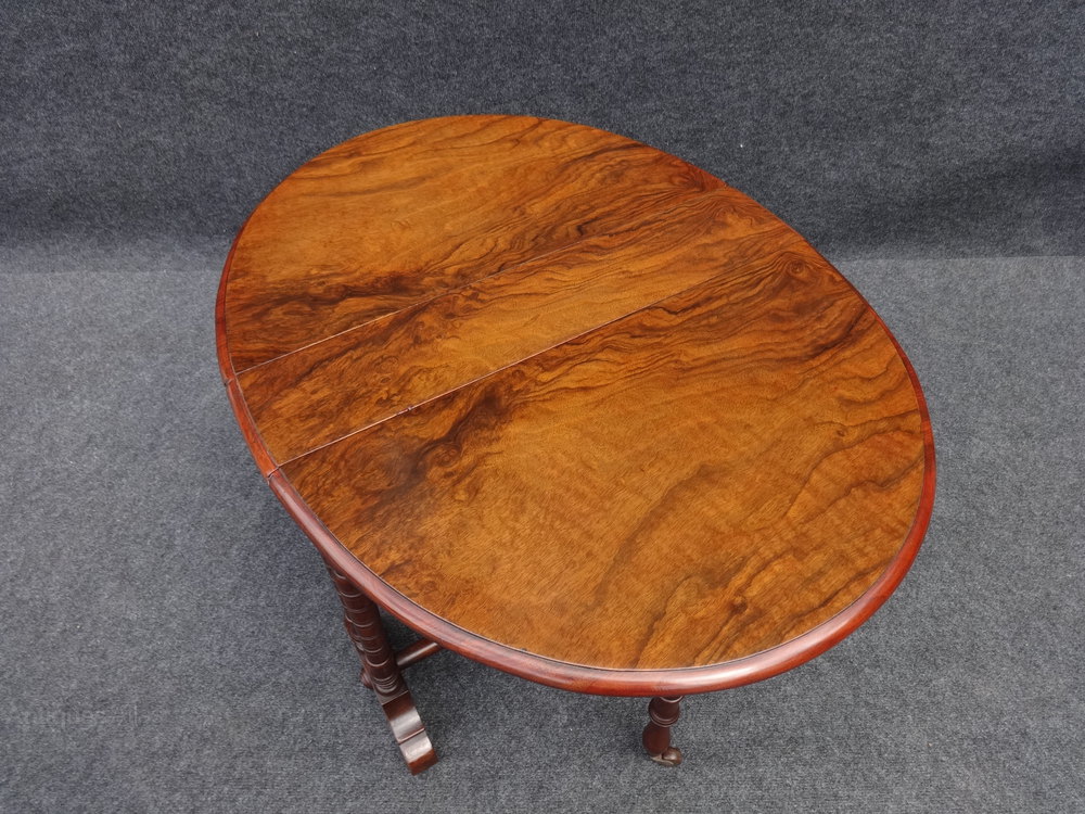 Figured Walnut Miniature Sutherland Table - Antiques Atlas