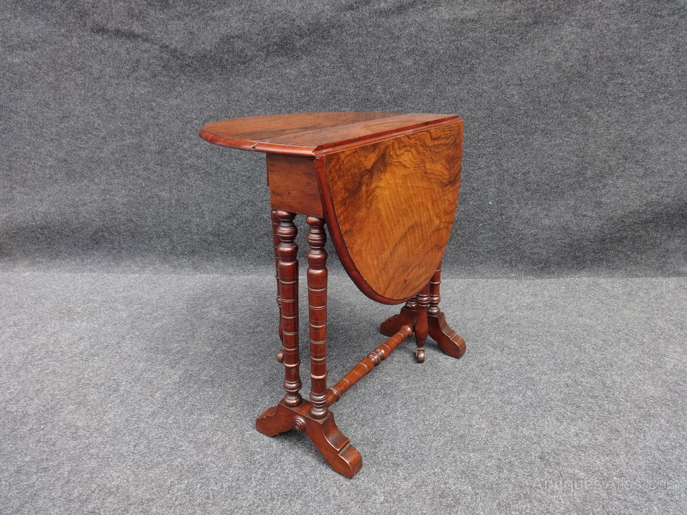 Figured Walnut Miniature Sutherland Table - Antiques Atlas
