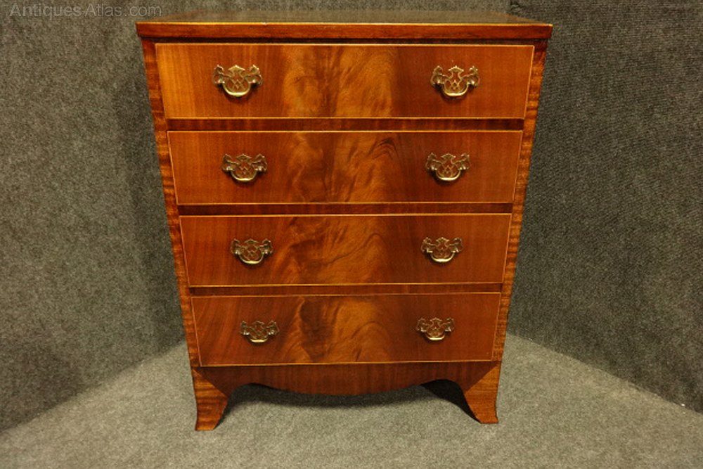 Pretty Inlaid Edwardian Chest Of Drawers - Antiques Atlas