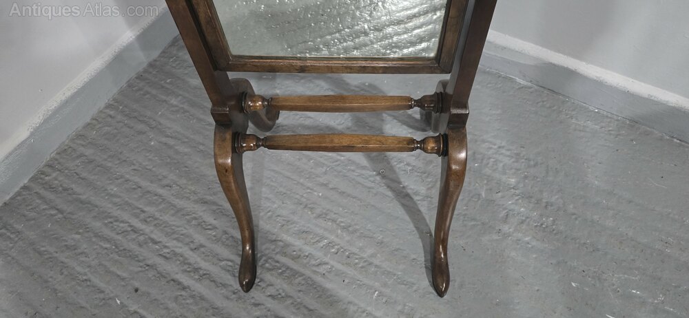 Antiques Atlas - Queen Anne Walnut Cheval Mirror as122a5352