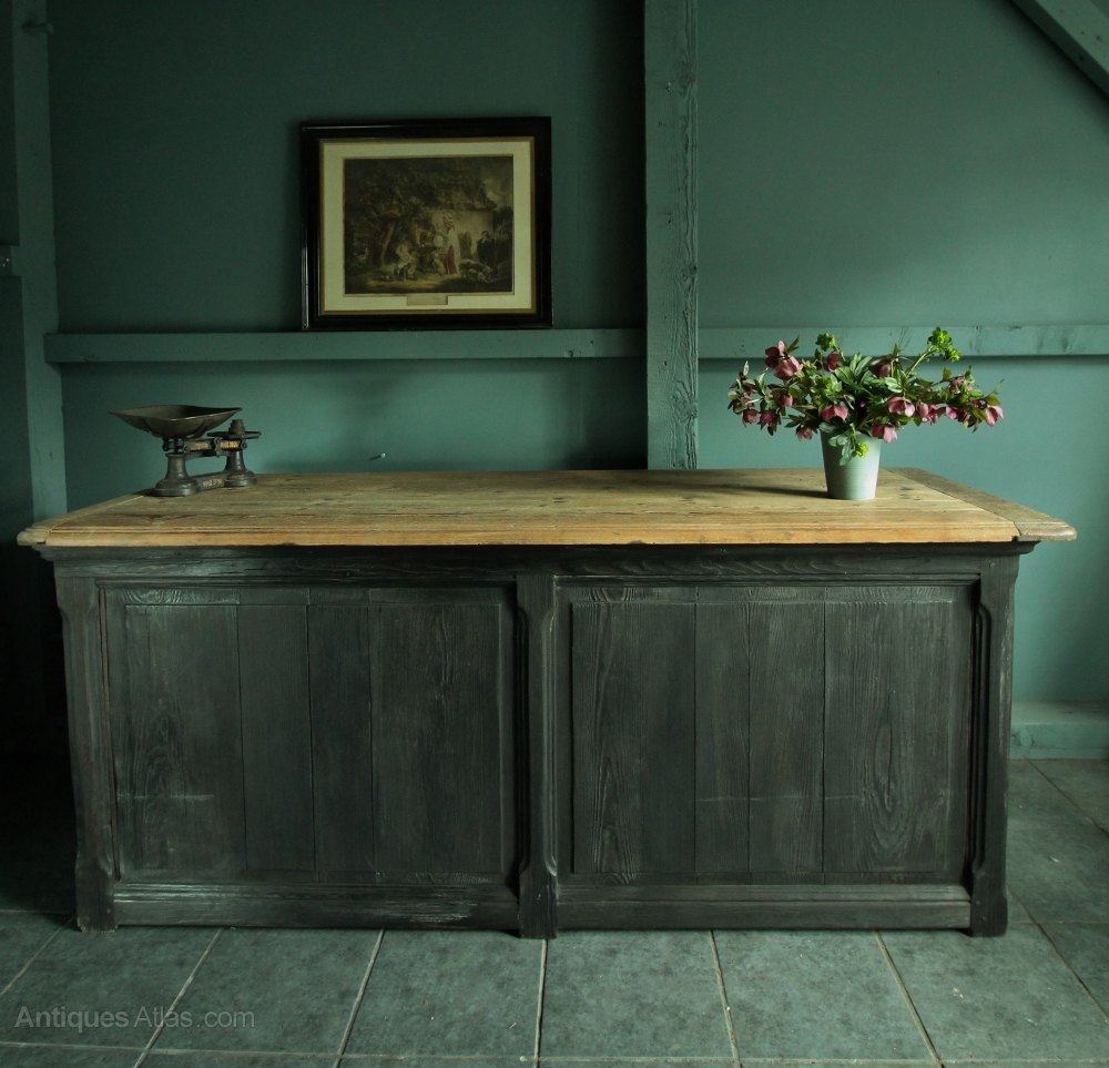 19th Century Pine Shop Counter - Antiques Atlas