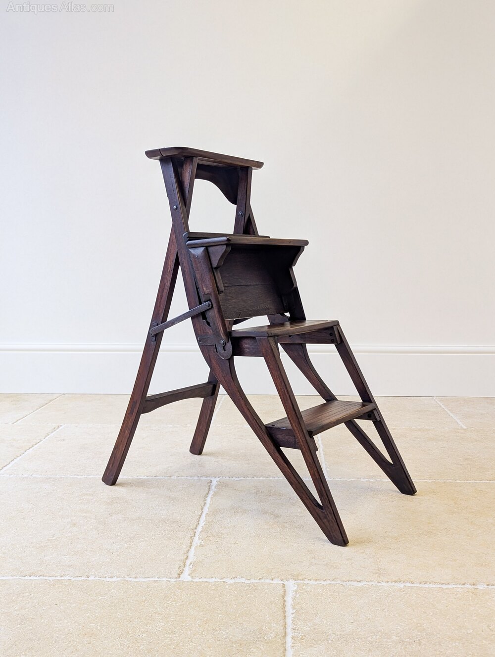 Arts And Crafts Metamorphic Library Chair / Steps as1124a1729 / 3555 ...