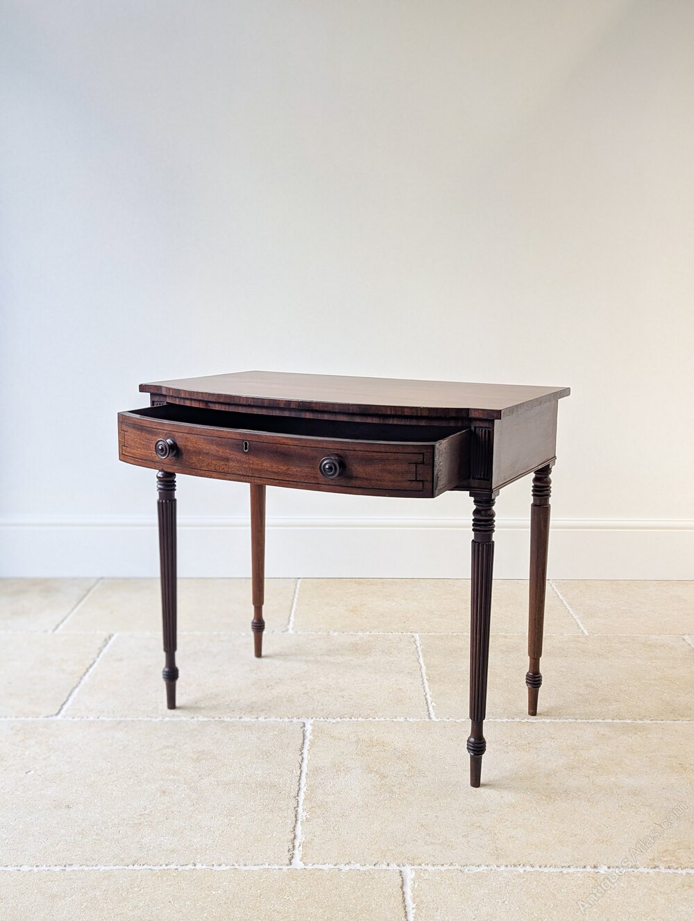 Regency Mahogany Bow-Fronted Side Table C.1820 as1124a1932 / 3546 ...