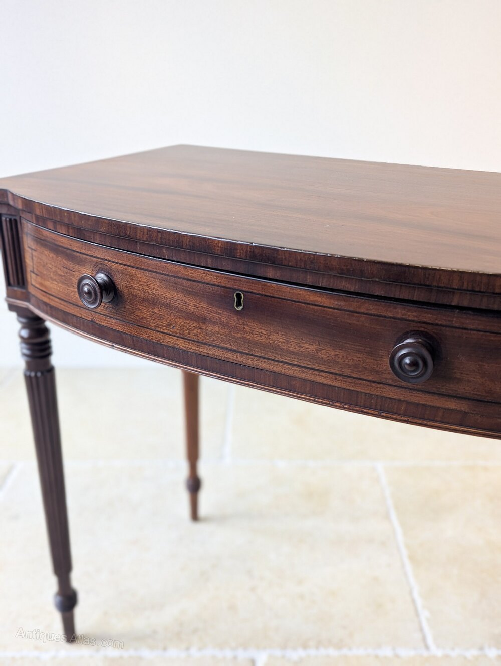 Regency Mahogany Bow-Fronted Side Table C.1820 as1124a1932 / 3546 ...