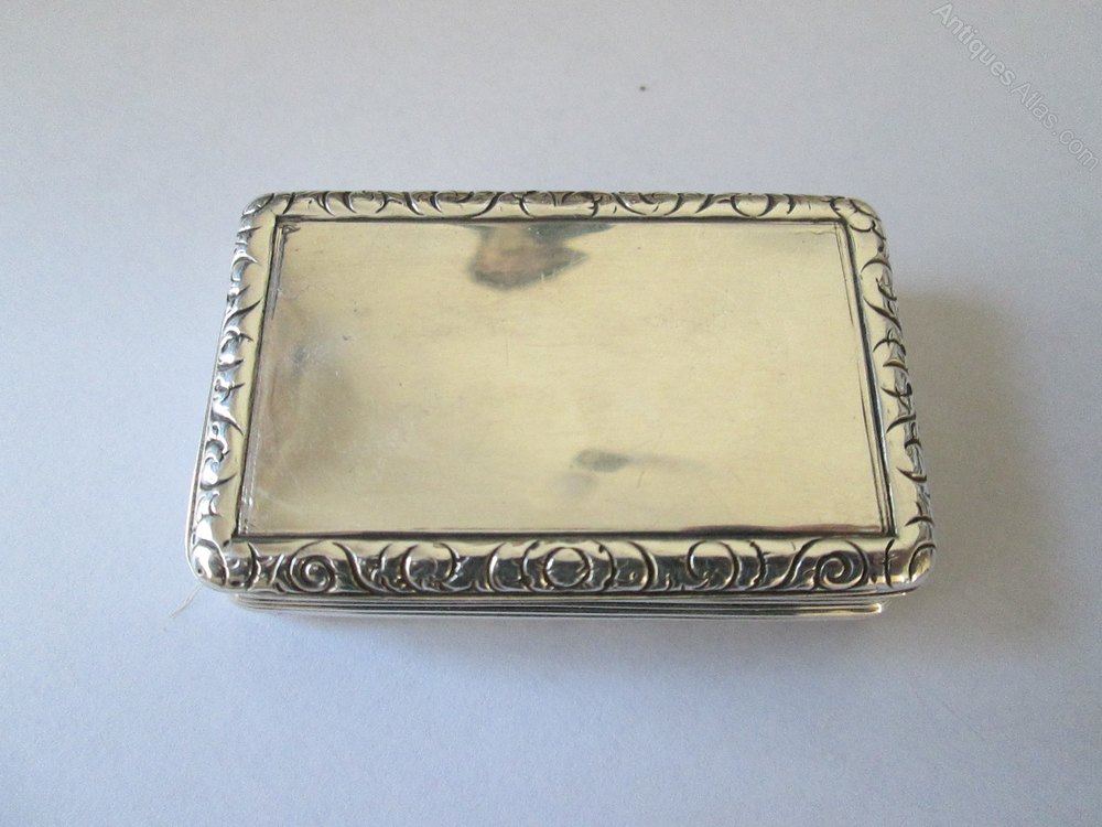 Antiques Atlas - Silver Georgian Snuff Box