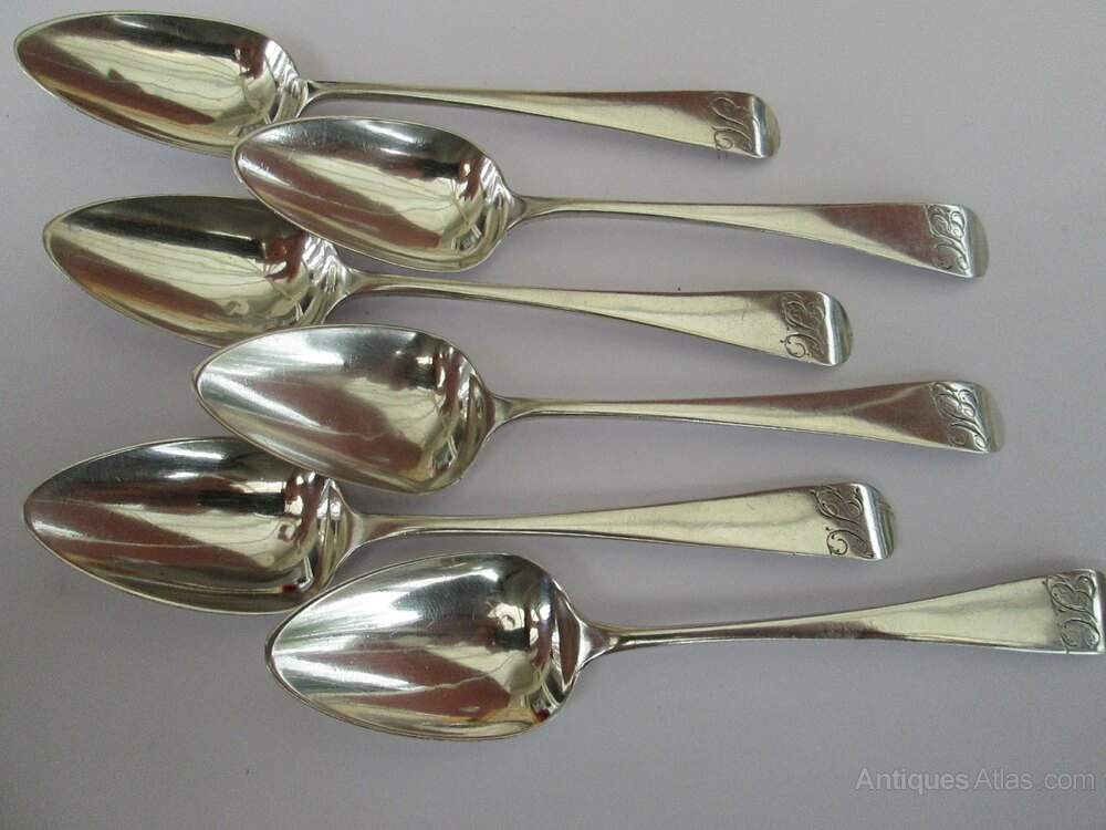 Antiques Atlas - Silver Georgian Spoons as809a477 / K147