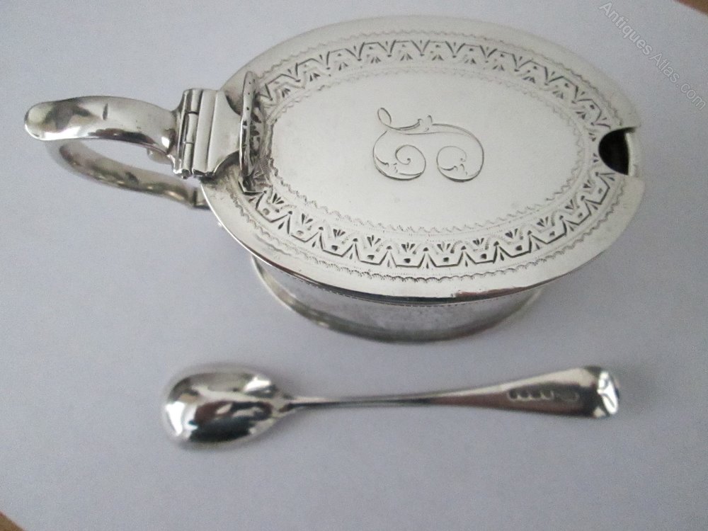 Antiques Atlas - Silver Mustard Pot & Spoon