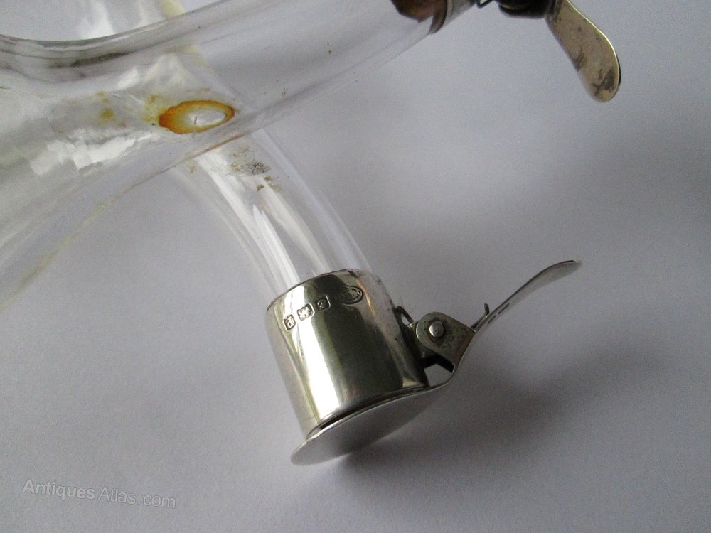 Antiques Atlas - Silver Topped Oil / Vinegar Bottle 1914