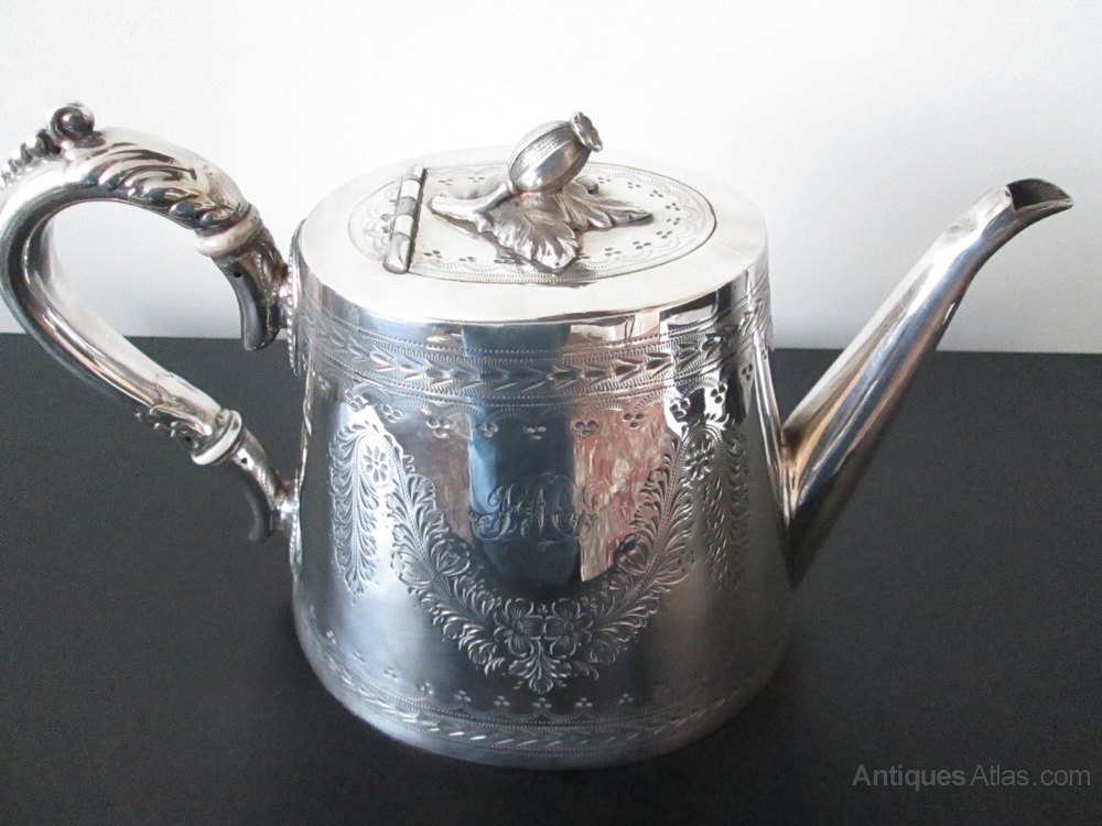 Antiques Atlas - Tea Set - Victorian Silver Plated - Four Pieces