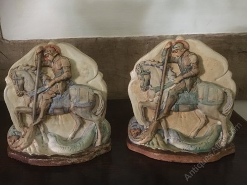 Antiques Atlas - Pair Compton Pottery Bookends as811a140