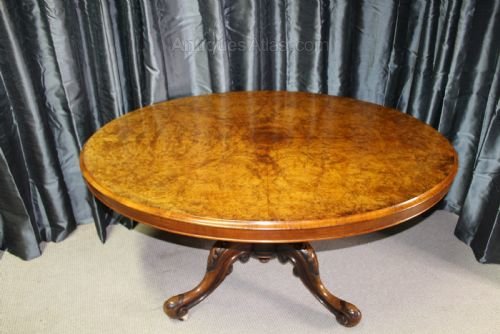 Burr Walnut Table - Antiques Atlas