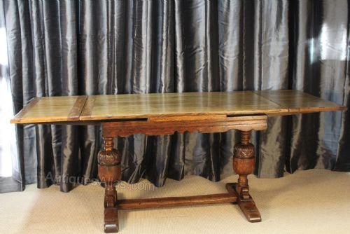 Oak Draw Leaf Table - Antiques Atlas