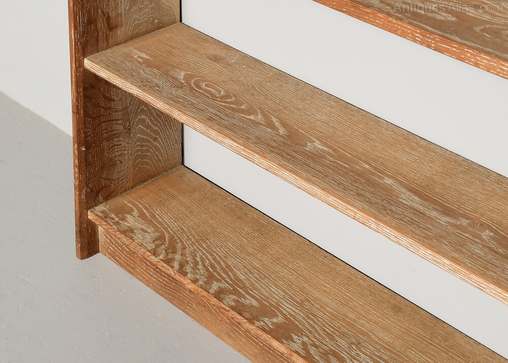 A Pair Of Heals Of London Limed Oak Open Bookcases as178a7574 / 35526 ...