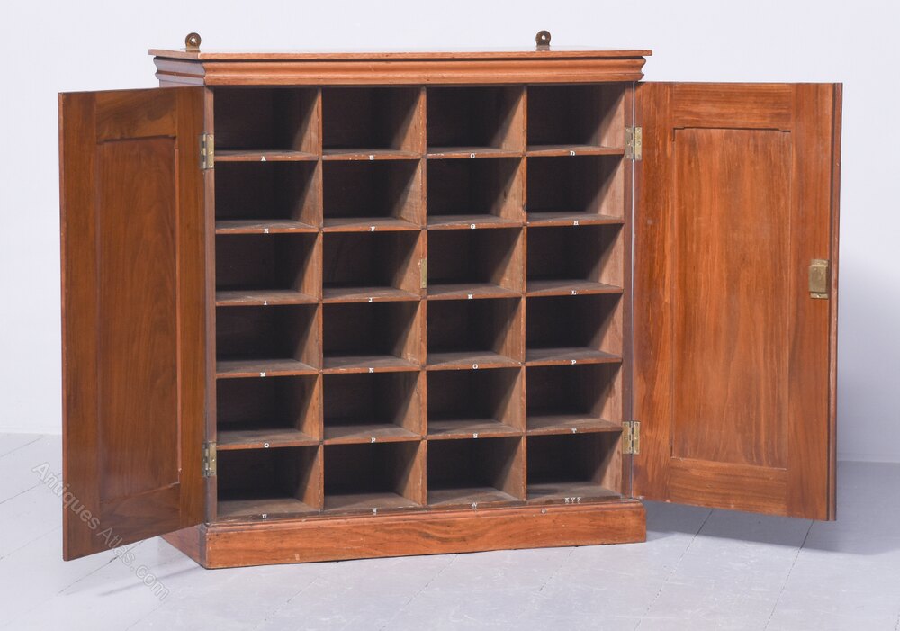 Edwardian Walnut Index Cabinet as178a6250 / MS99312 - Antiques Atlas
