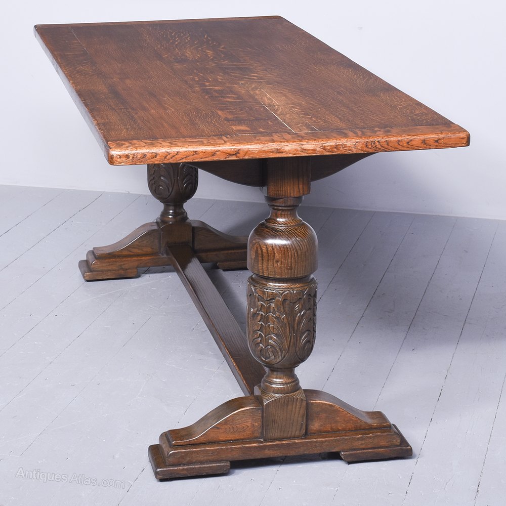 Oak Refectory Table - Antiques Atlas