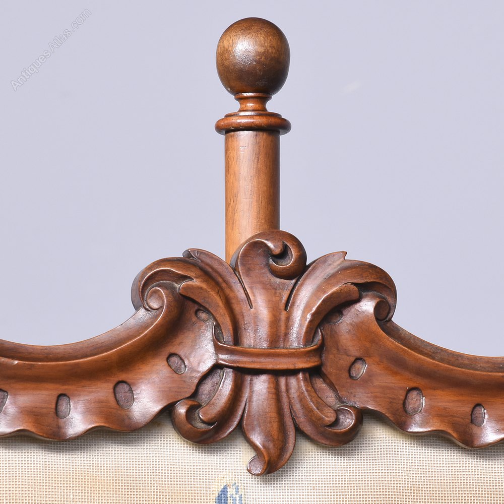 Pair Of Victorian Pole Screens - Antiques Atlas