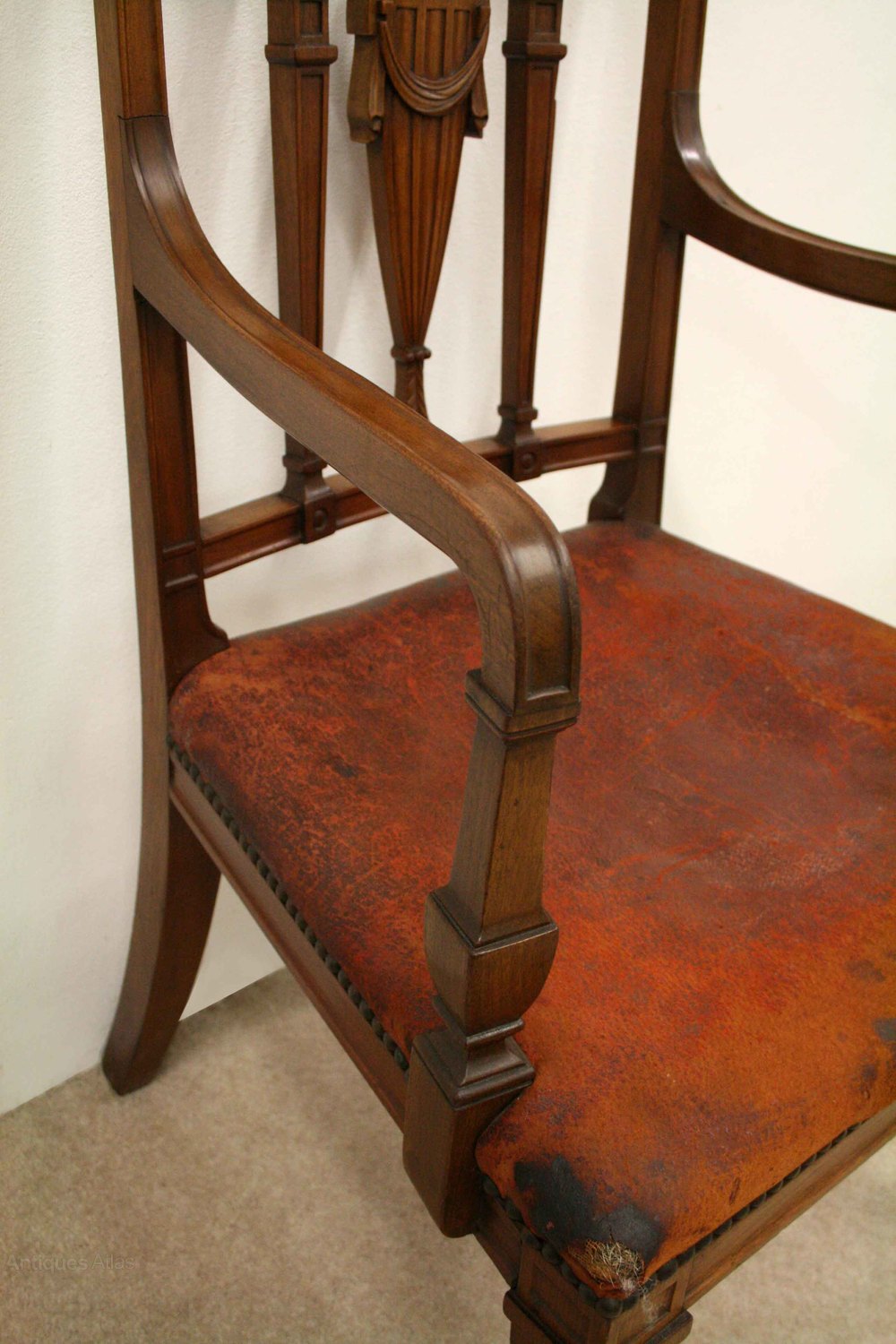 Set Of 6 Adams Style Mahogany Dining Chairs - Antiques Atlas