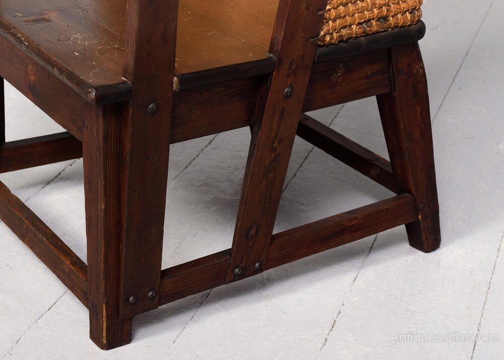 Stained Pine Orkney Chair as178a7565 / 21024 - Antiques Atlas