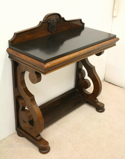 Victorian Oak Console/Hall Table as178a1404 / 19732 - Antiques Atlas