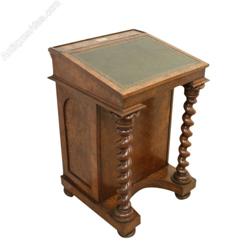 Victorian Pollard Oak Davenport - Antiques Atlas