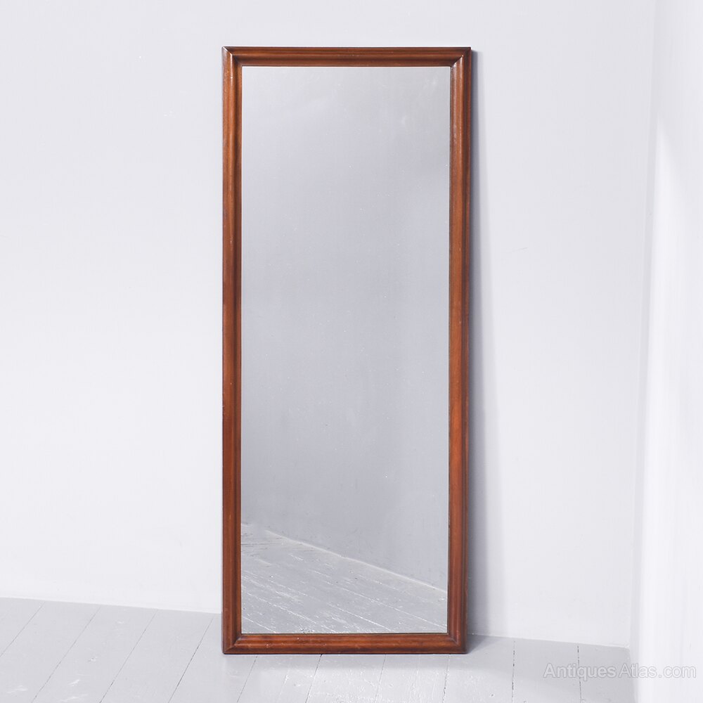 Antiques Atlas - Victorian Tall Mahogany Rectangular Mirror