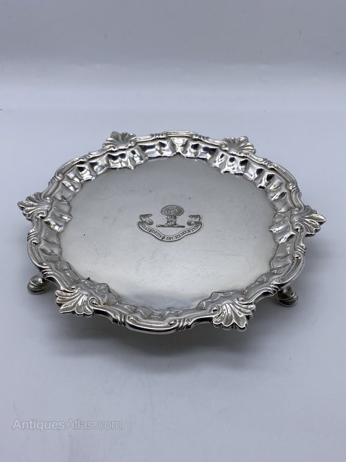 Antiques Atlas - Geo II Silver Waiter/Salver Ldn 1749