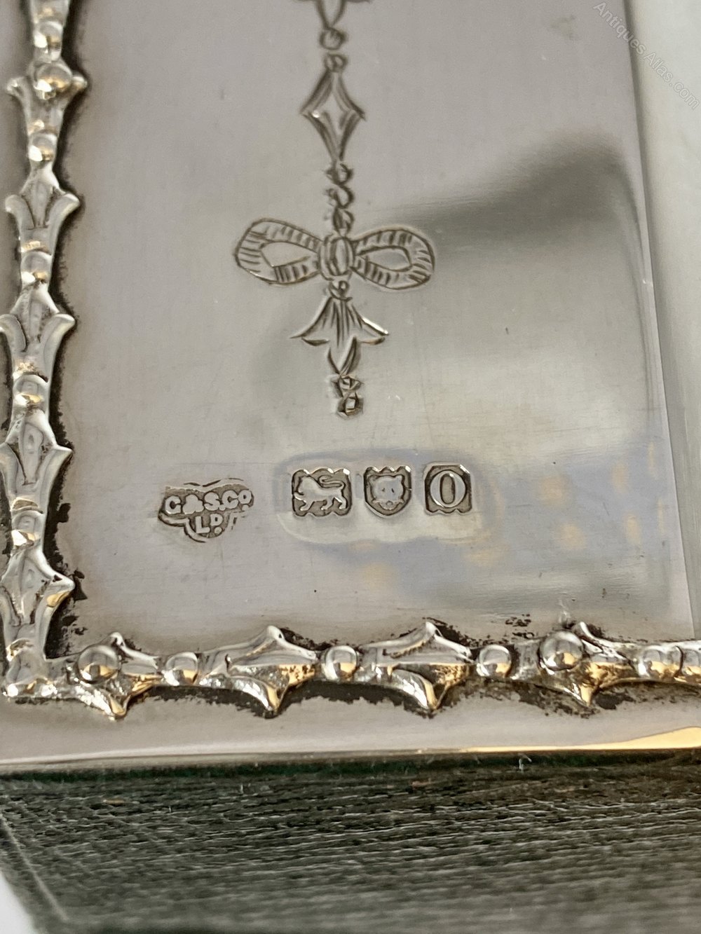 Antiques Atlas - Rare Silver Playing Cards Box.Ldn 1909.