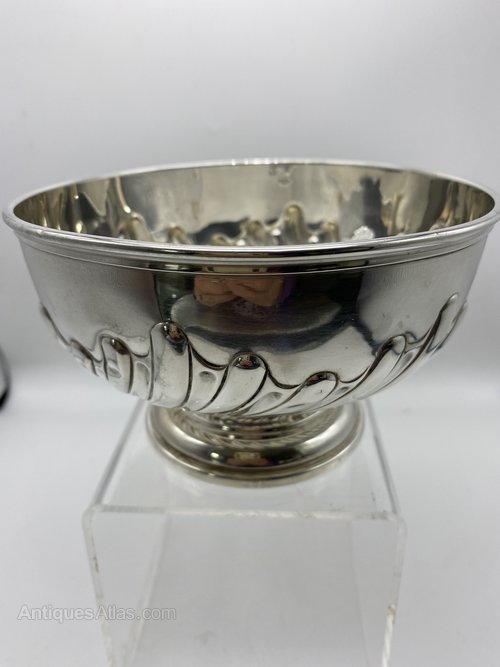 Antiques Atlas - Victorian Silver Rose Bowl Ldn 1898