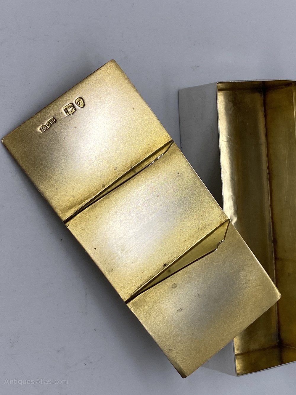 Antiques Atlas - Victorian Silver Triple Stamp Box.Ldn.1895