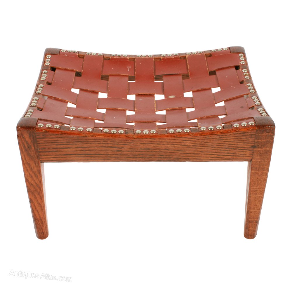 Arthur Simpson Oak Stool as102a5942 / 8202 - Antiques Atlas