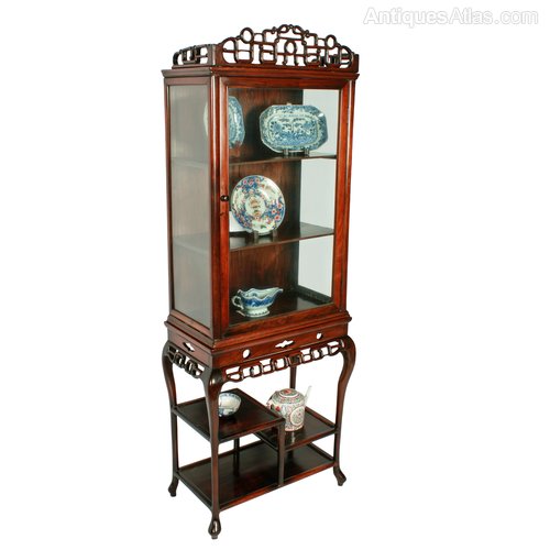Chinese Rosewood Display Cabinet as102a5751 / 7943 - Antiques Atlas