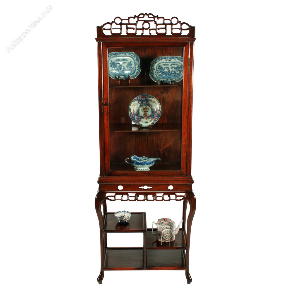 Chinese Rosewood Display Cabinet as102a5751 / 7943 - Antiques Atlas
