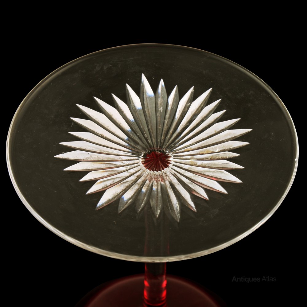 Antiques Atlas - Eight Victorian Ruby Wine Glasses SOLD