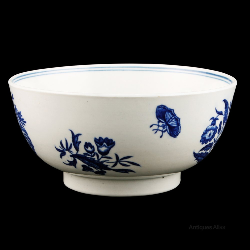 Antiques Atlas - First Period Worcester Porcelain Bowl SOLD