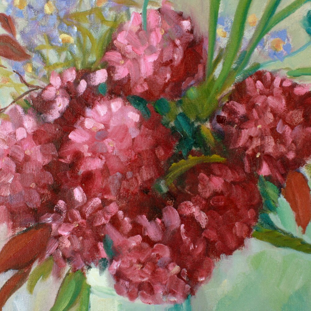 Antiques Atlas - Flowers Oil Painting By Doreen Williams as102a6121 / 8460