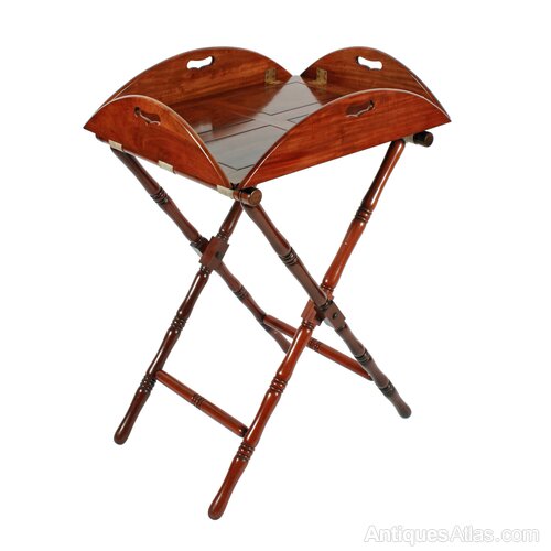 Georgian Butler's Tray On Stand as102a6103 / 8392 - Antiques Atlas