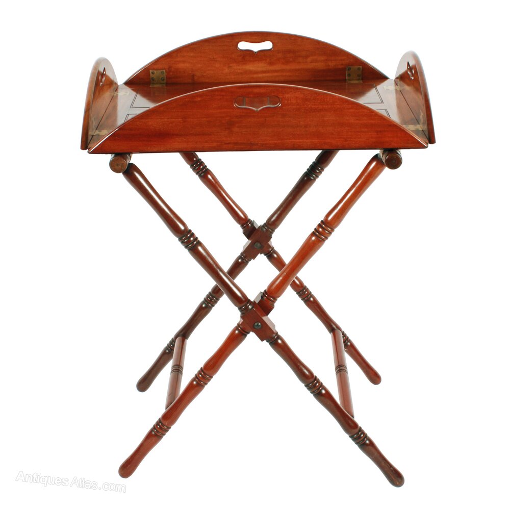 Georgian Butler's Tray On Stand as102a6103 / 8392 - Antiques Atlas