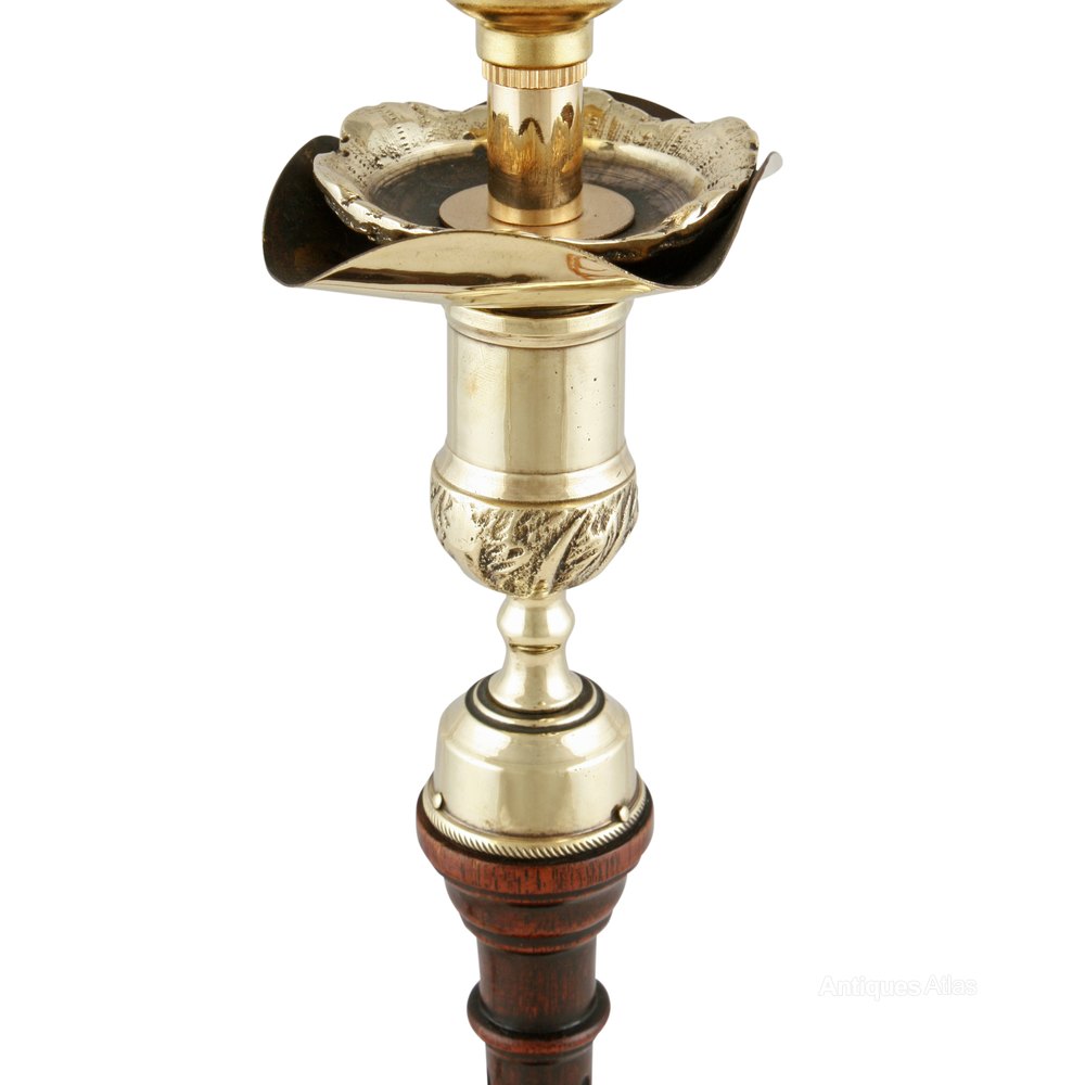 Antiques Atlas - Georgian Candlestick Table Lamp
