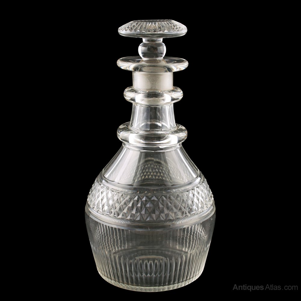 Antiques Atlas - Georgian Cut Glass Decanter as102a5349 / 7474