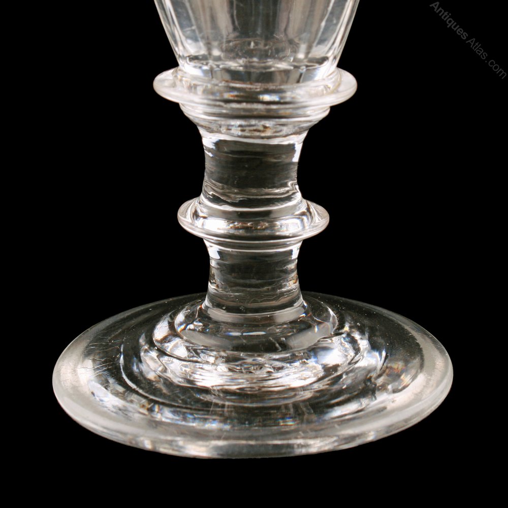 Antiques Atlas - Georgian Funnel Bowl Dram Glass