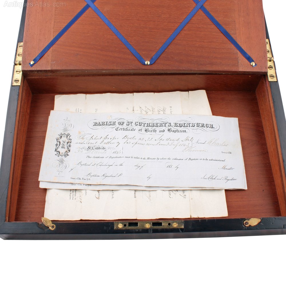 Antiques Atlas - Georgian Mahogany Box Desk