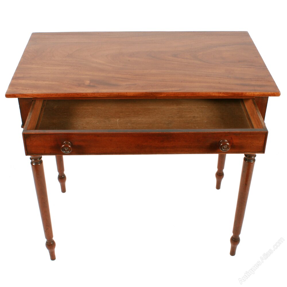 Georgian One Drawer Side Table - Antiques Atlas